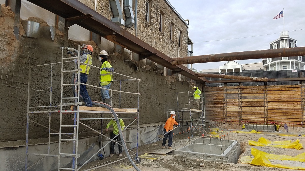 Temporary Shotcrete Retention - CCP Shotcrete + Pumping